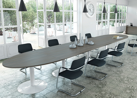 Ensemble Oval Table with Trumpet Base – Office Furniture Requirements