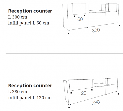 Fifty Full Reception Counter with DDA Access – Office Furniture ...