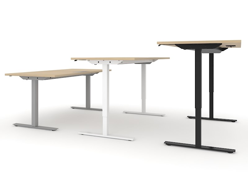 ONE Electric Adjustable Desk with Scallop Cut-Out – Office Furniture ...