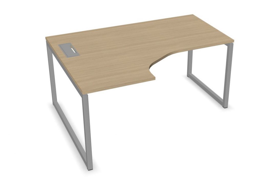 Nova O Crescent Desk with Cable Access Flap – Left & Right Hand Return ...