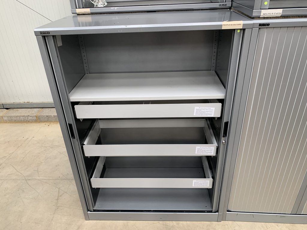 Samas Roneo Metal Tambour Cupboard – Office Furniture Requirements