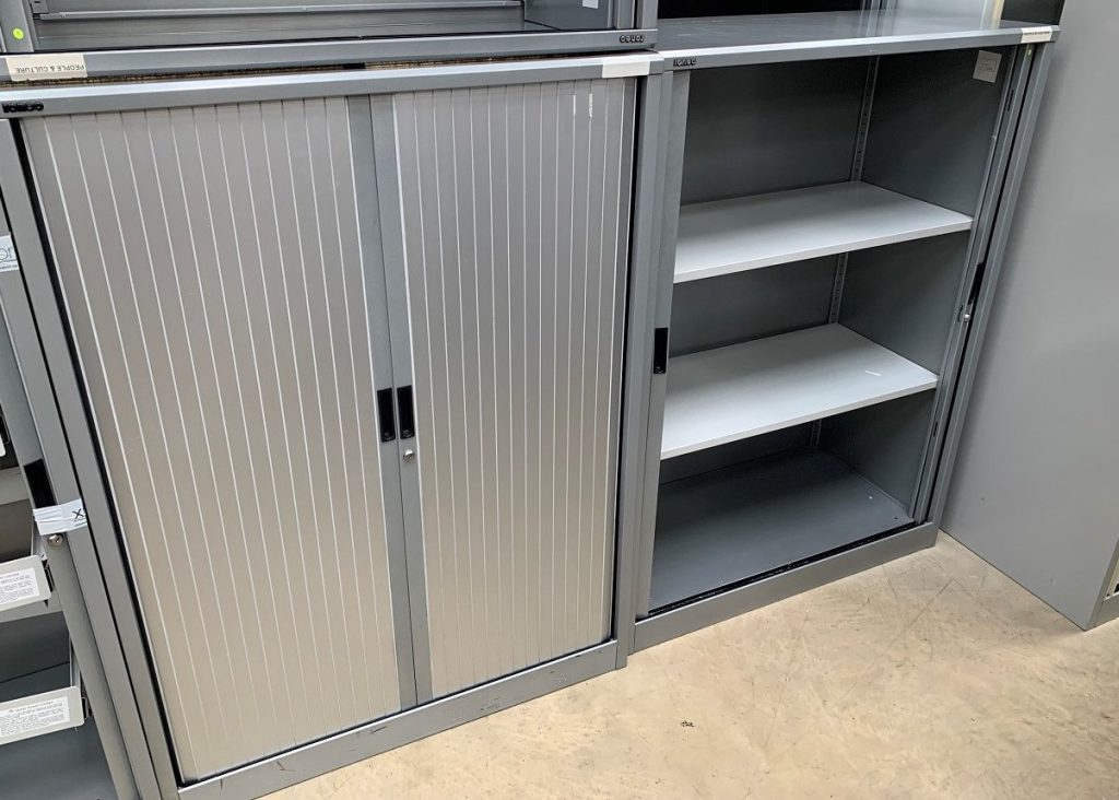 Samas Roneo Metal Tambour Cupboard – Office Furniture Requirements