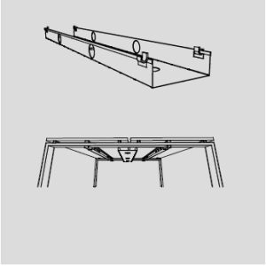Double Metal Cable Tray – Office Furniture Requirements