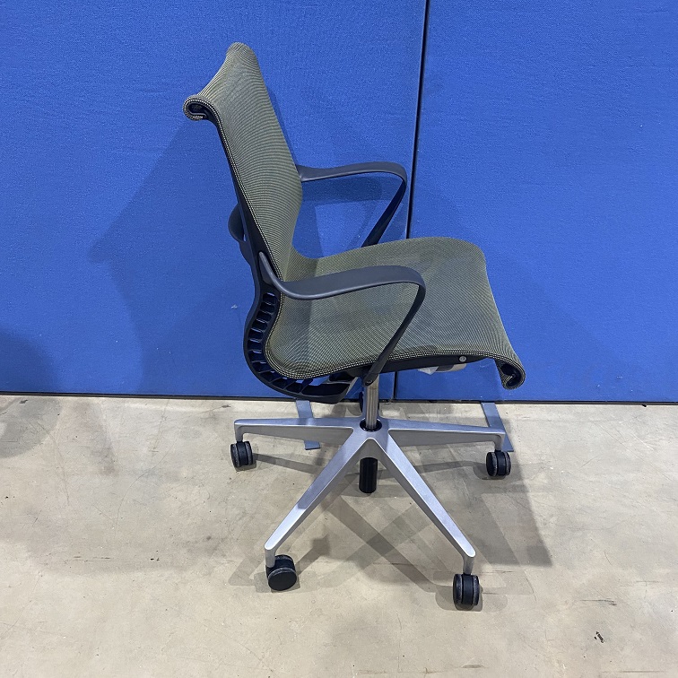 Herman Miller Setu Office Chairs in Green Mesh – Office Furniture ...