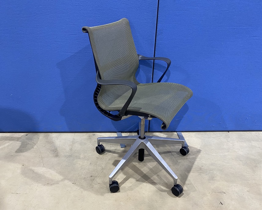 Herman Miller Setu Office Chairs in Green Mesh – Office Furniture ...
